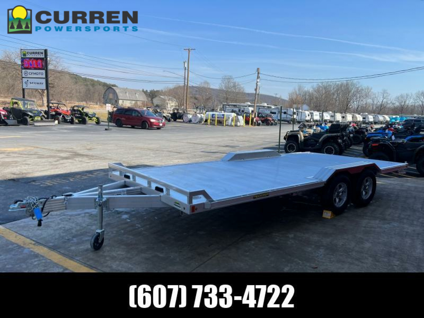 New 2024 Aluma WB18-TA-EL-DOF-R-RR-RTD Utility Trailer for sale in Pine City, NY
