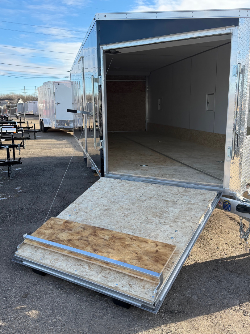 New 2026 Lightning 8.5 x 24 Enclosed All Aluminum Deck Over Snowmobile ...