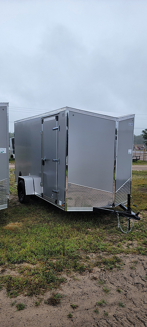 New 2025 US Cargo 2025 US Cargo 6X12 silver 7' Cargo / Enclosed Trailer ...