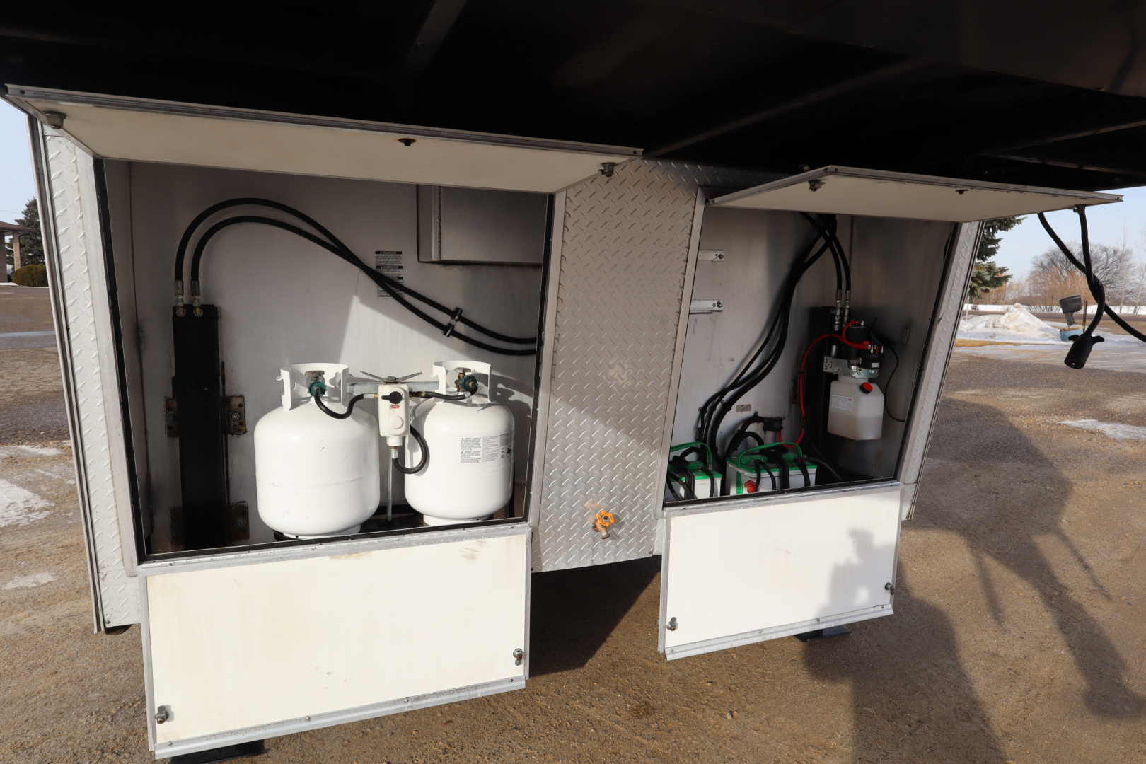 Used 2013 Bison Trailers 3 Place LQ W/Slide-out Horse Trailer for sale in