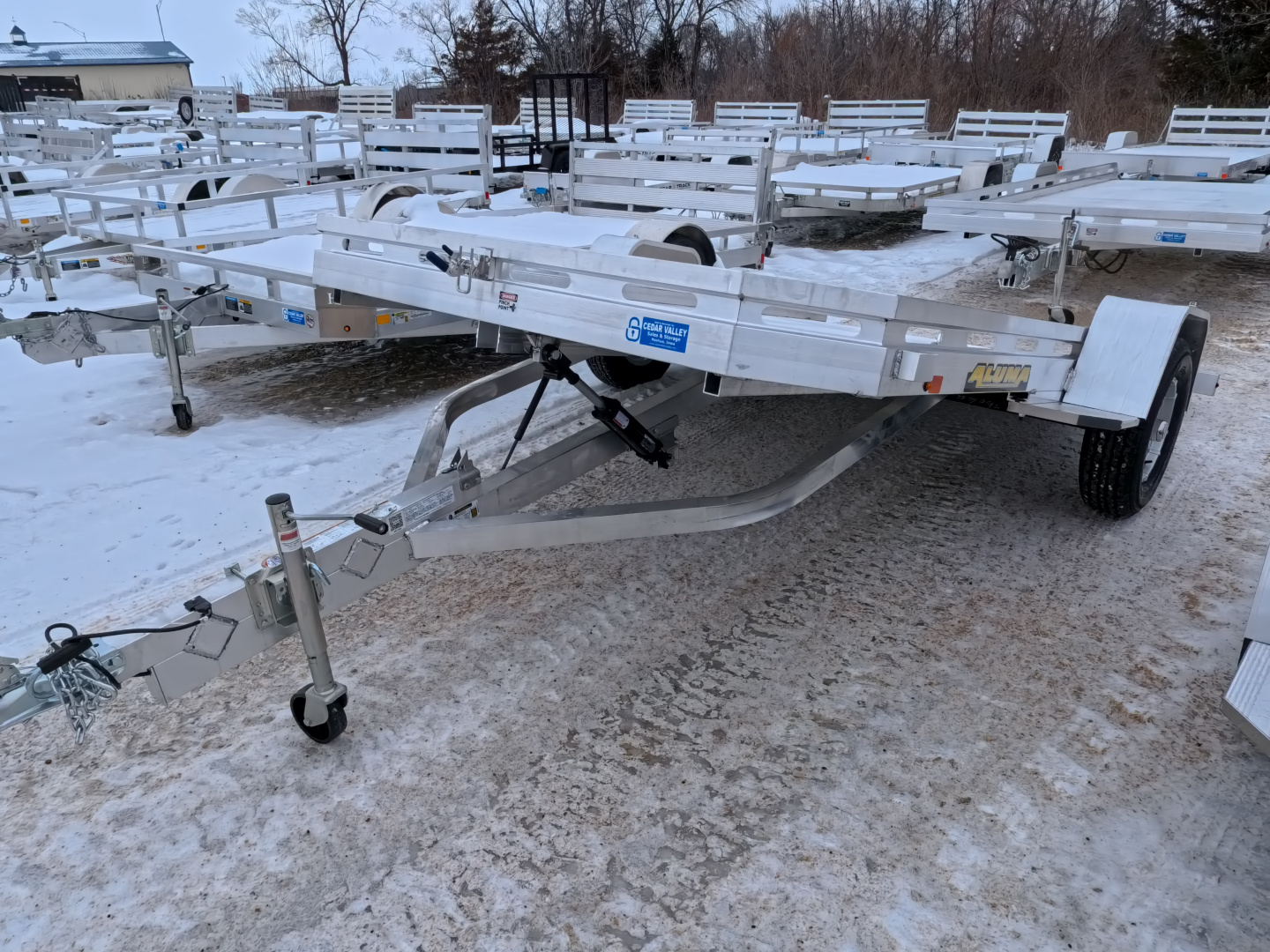 New 2026 Aluma 77 x 12 Heavy Duty Single Axle- Tilt with Slotted Rail ...