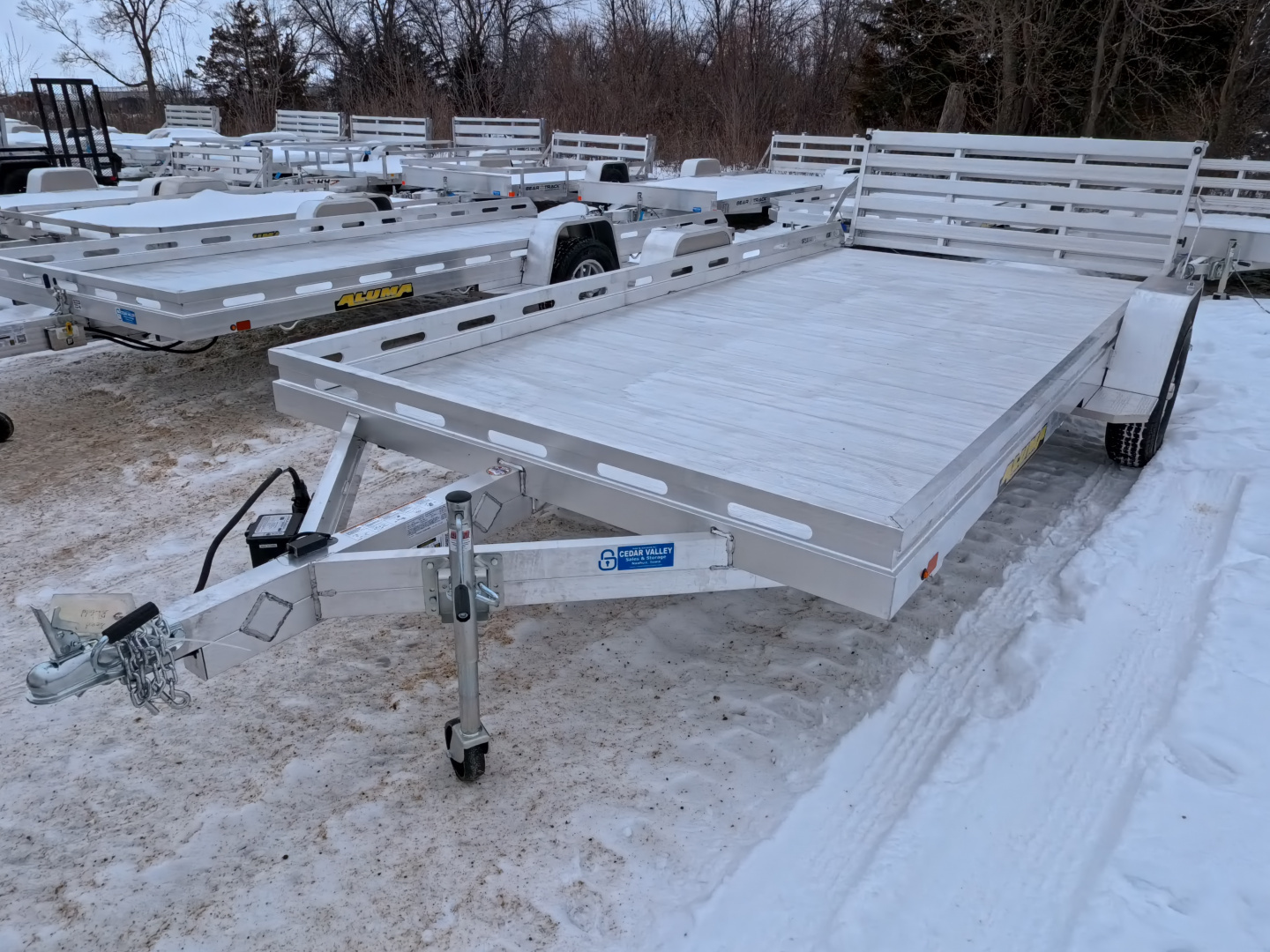 New 2027 Aluma 80x14 Heavy Duty, Single Axle with Electric Brakes & Bi-Fold Tailgate, 4,250lb ...