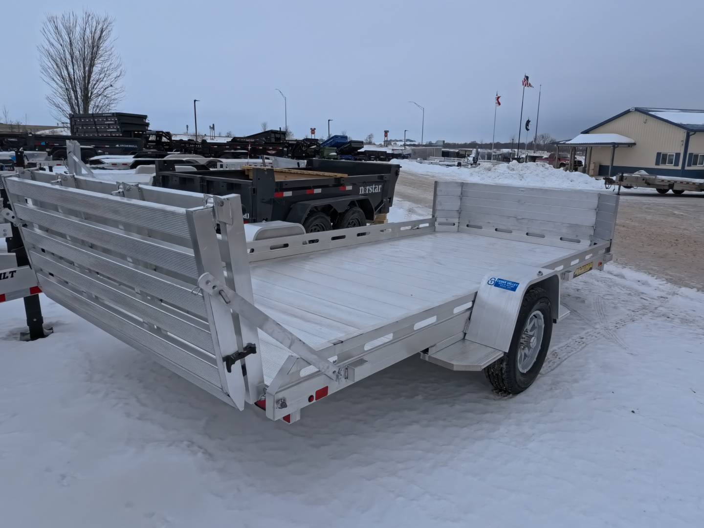 New 2026 Aluma 78 x 14 Single Axle Utility with Bi-fold Tailgate ...