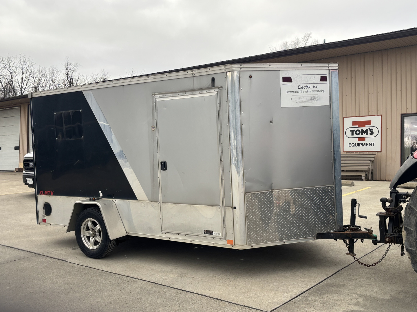 Used 2016 Used United Trailers 7X12 Cargo / Enclosed Trailer - V-Nose w ...