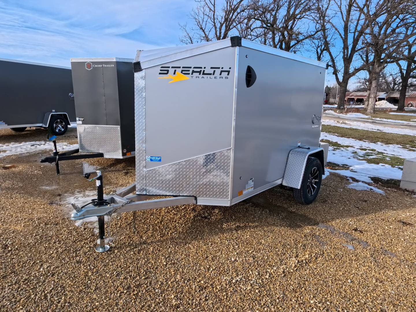 New 2026 Stealth Trailers 5 x 8 Cobra Enclosed - Silver with 2,990 lb ...