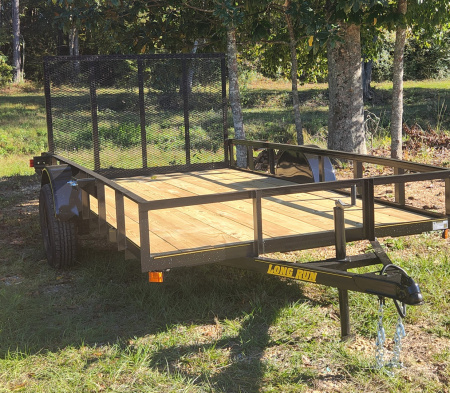 New 2026 Long Run Trailers 6'4"x12' 4' gate Green Utility Trailer for ...
