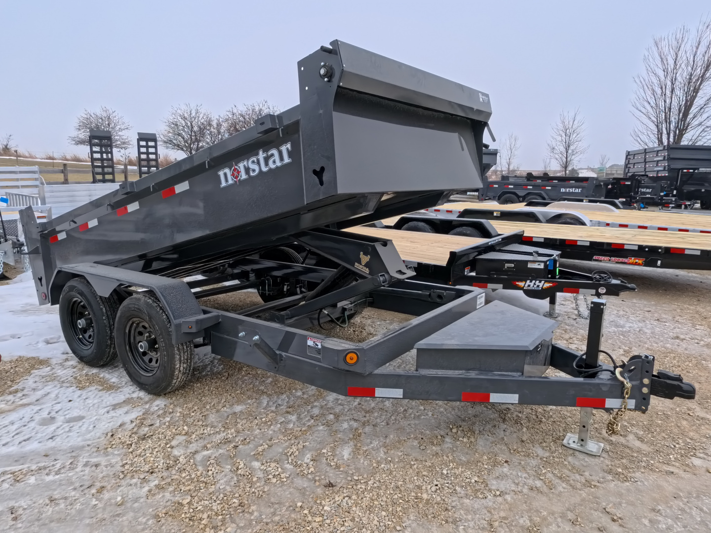 New 2026 Norstar 72x12 DCB Dump Trailer, 9,900lb GVWR, Scissor Lift ...