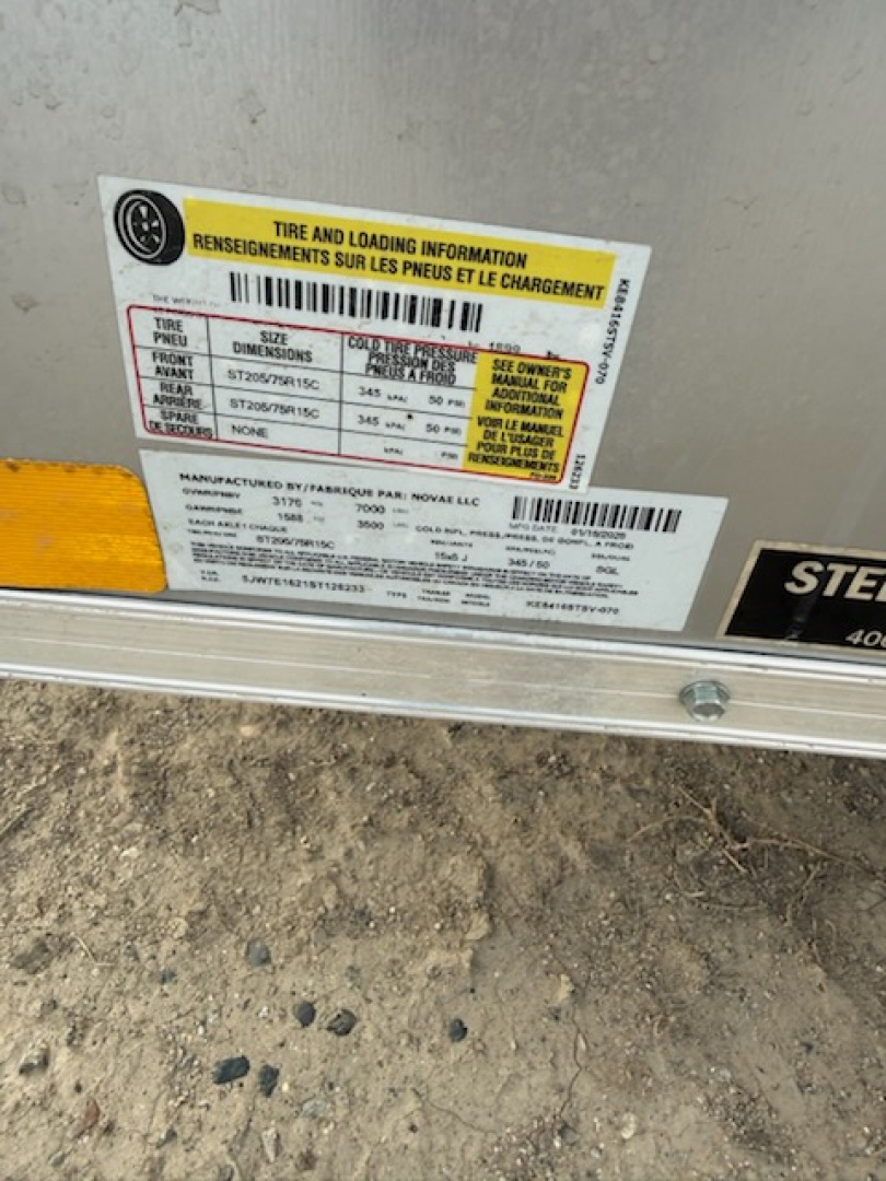 Used 2025 Novae Corp 16' DLX Enclosed Trailer for sale in Three Forks, MT