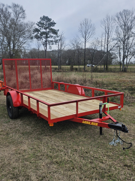 New 2026 Long Run Trailers 6'4"x12' 4' gate Green Utility Trailer for ...