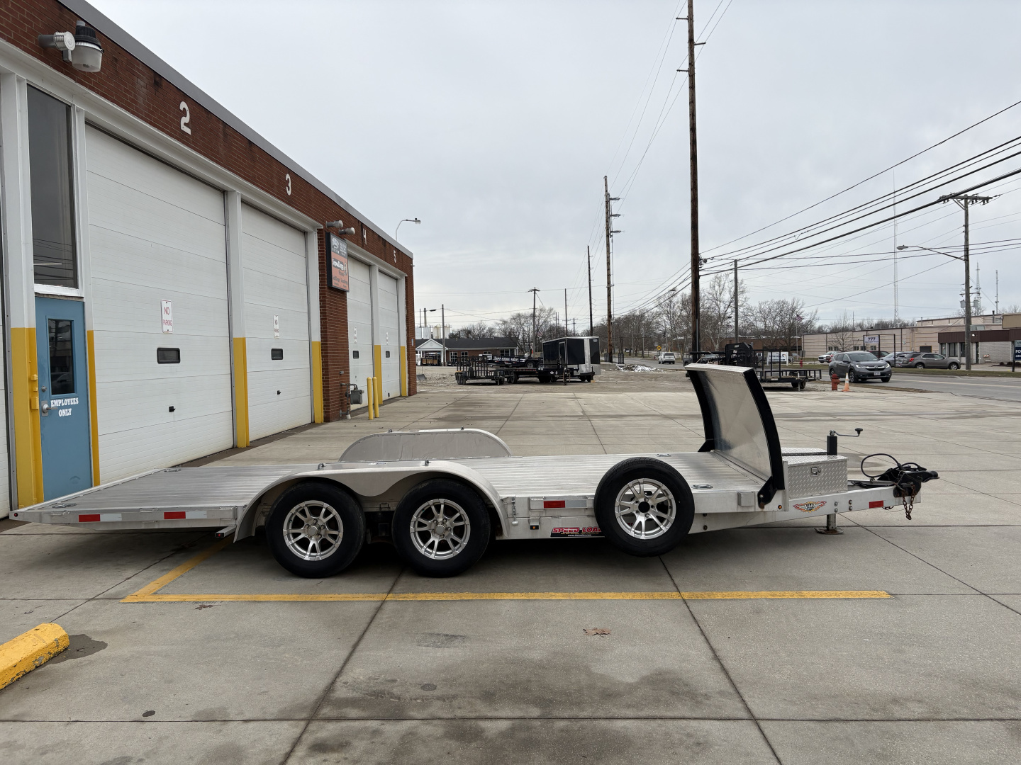 Used 2020 H&H Trailers 7'X18' Aluminum Speedloader power tilt car ...