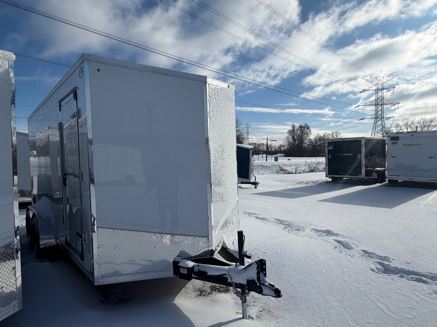 New 2026 US CARGO 7 X 16 Cargo / Enclosed Trailer with 7ft Screwless ...