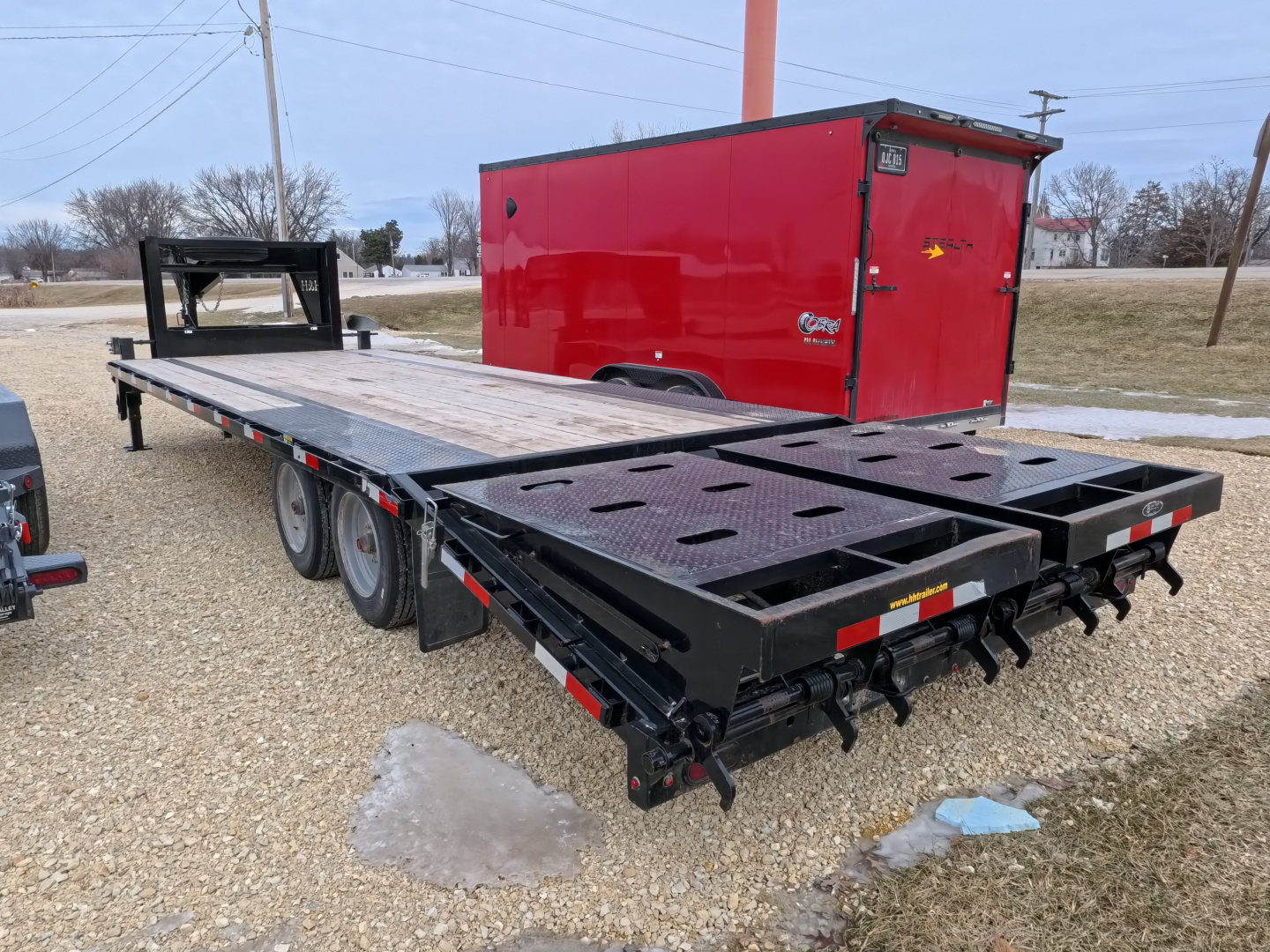 Used 2023 H&H Trailers 20+5 Gooseneck Deckover with 16K GVWR and Super ...