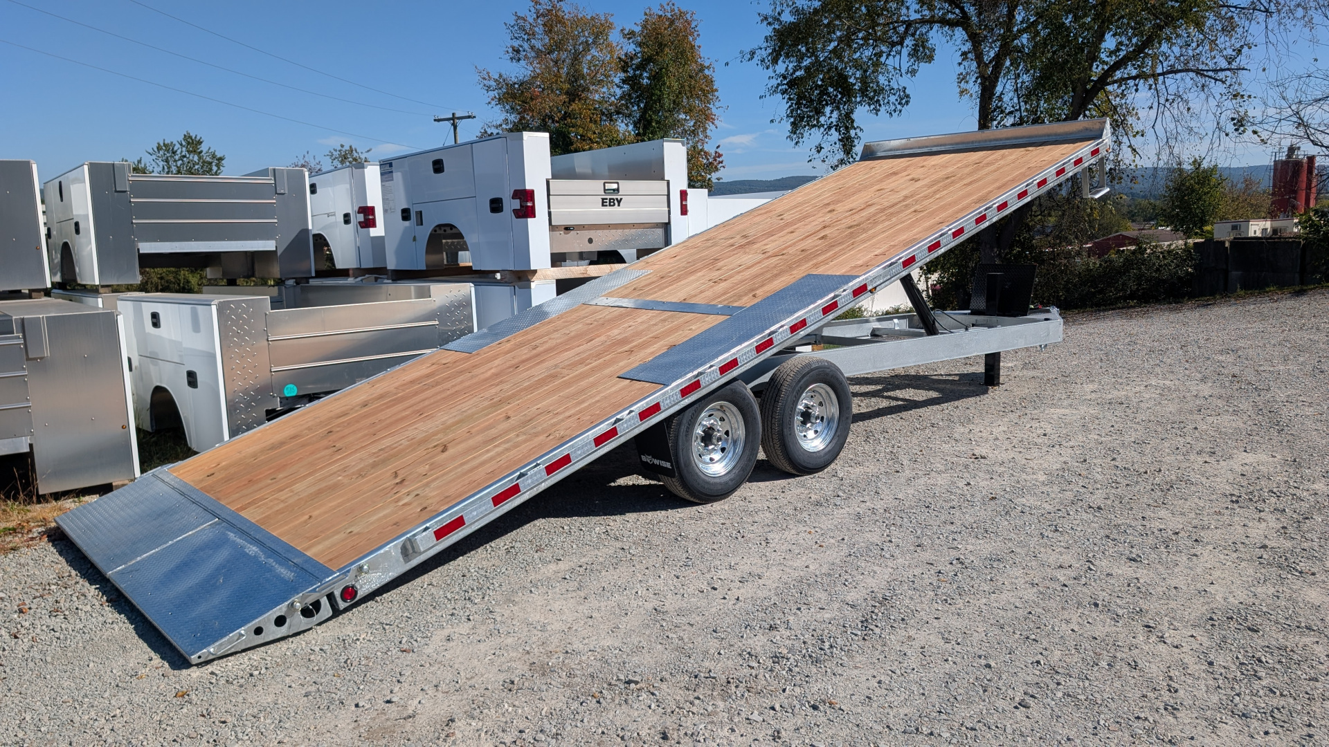 New 2026 BWise 24' HD Deckover GALVANIZED Power Tilt Trailer w ...