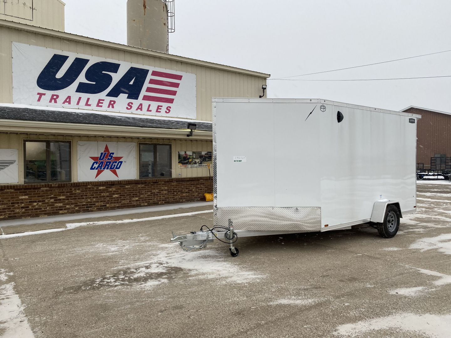 New 2026 Lightning Trailers 7X17 Aluminum 2-Place w/7ft Height & Rear ...