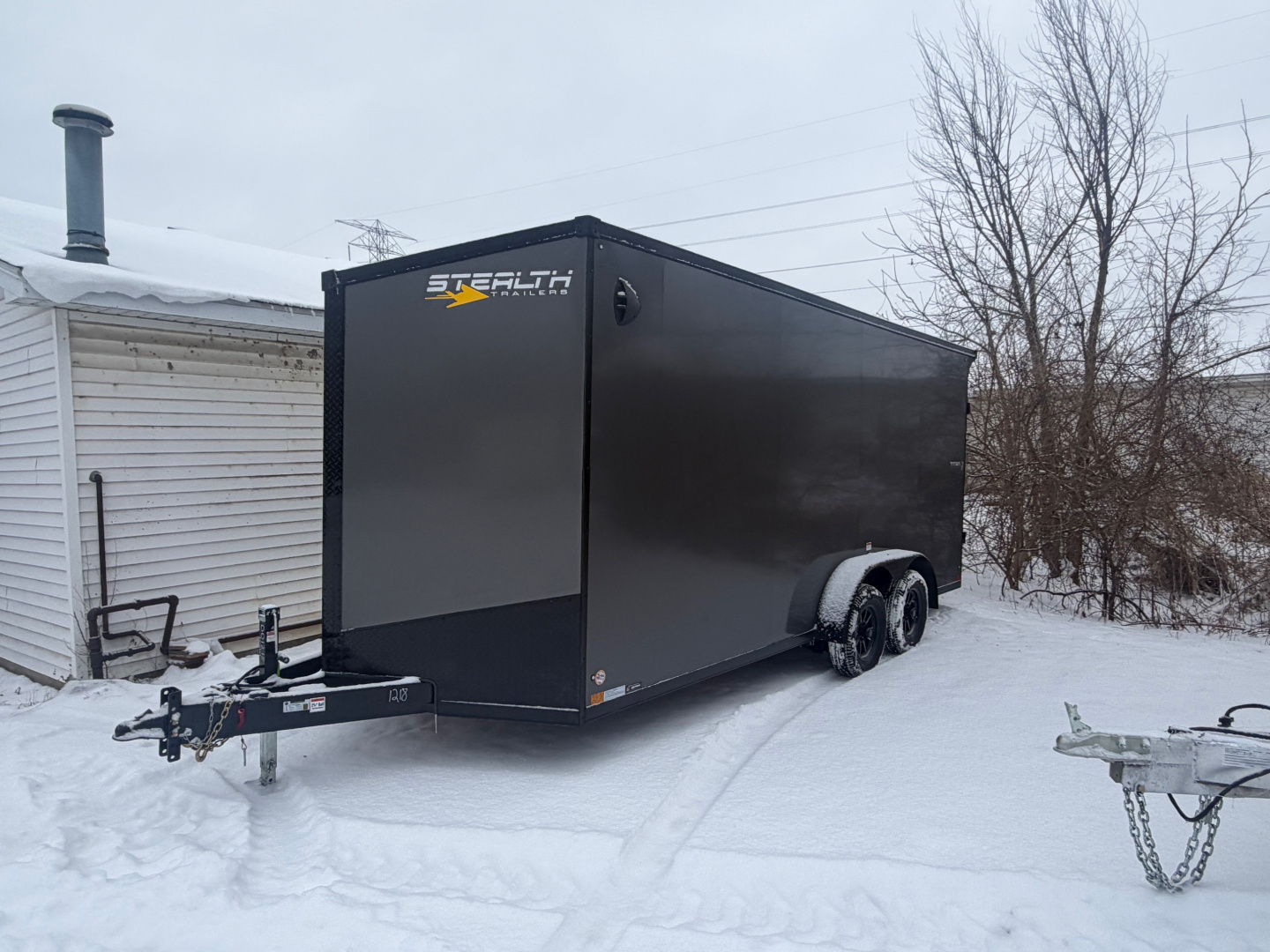 New 2025 Stealth 7 x 18 Enclosed trailer with Ramp 7K GVW with 7FT ...