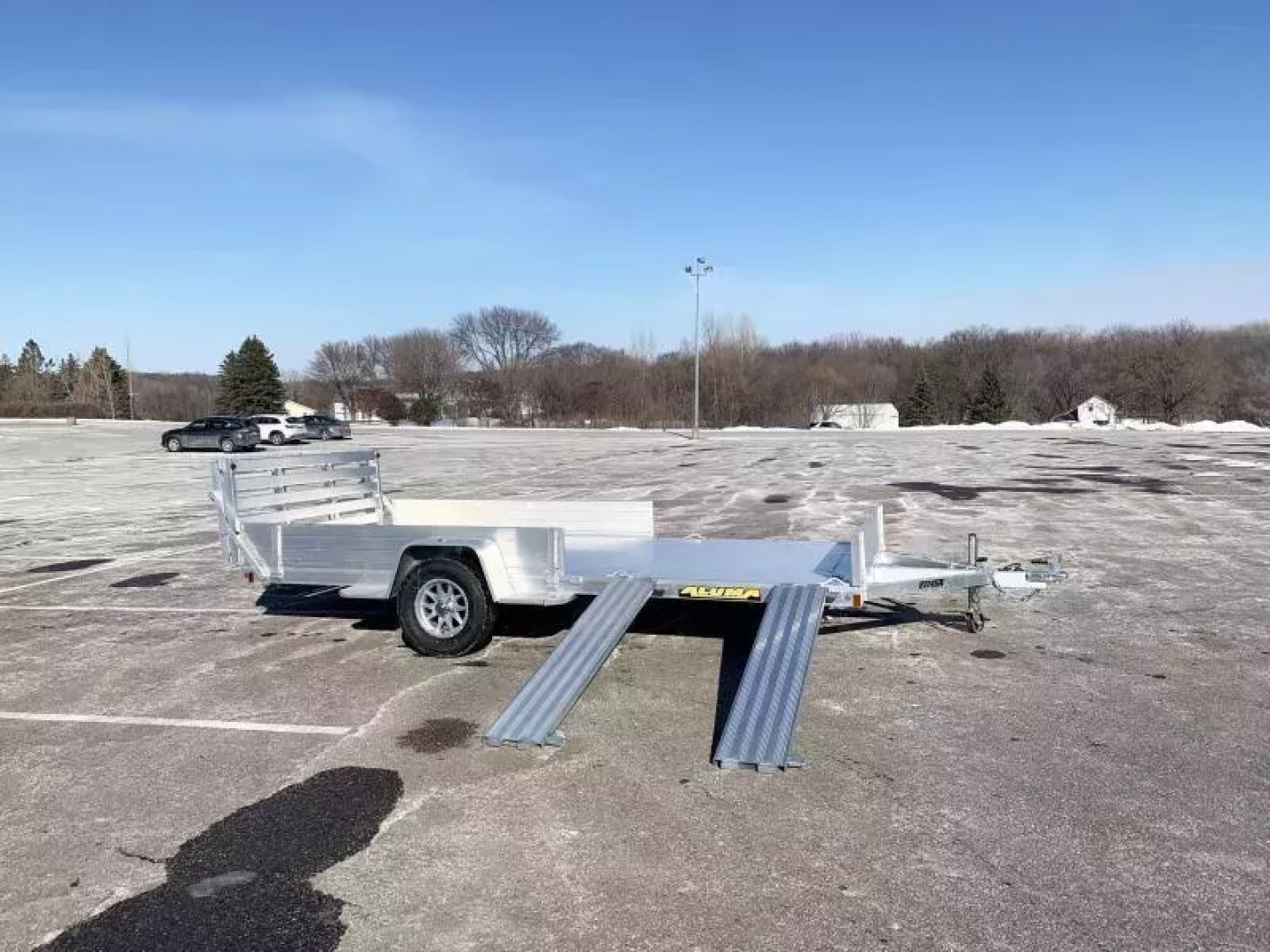 New Aluma 8114SR Aluminum ATV Trailer - Side Ramps for sale in Delano, MN