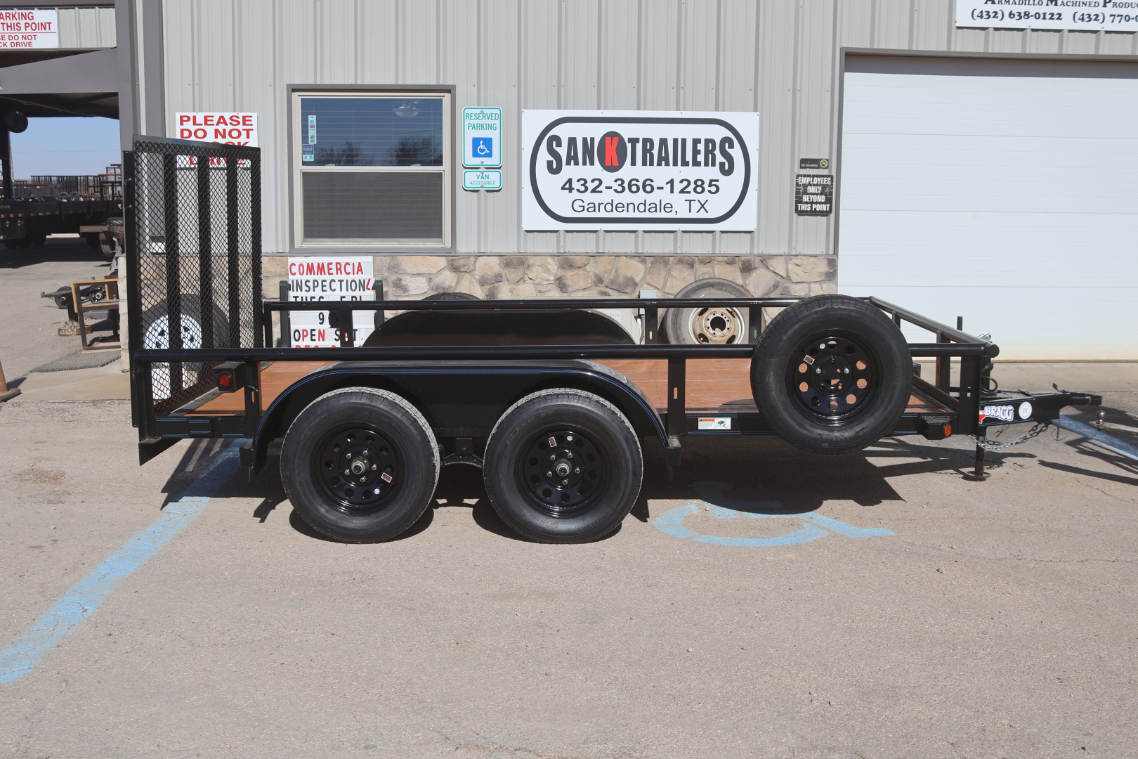 New 2026 Texas Bragg Trailers 83"X12' Extra Wide Pipe Top Utility ...