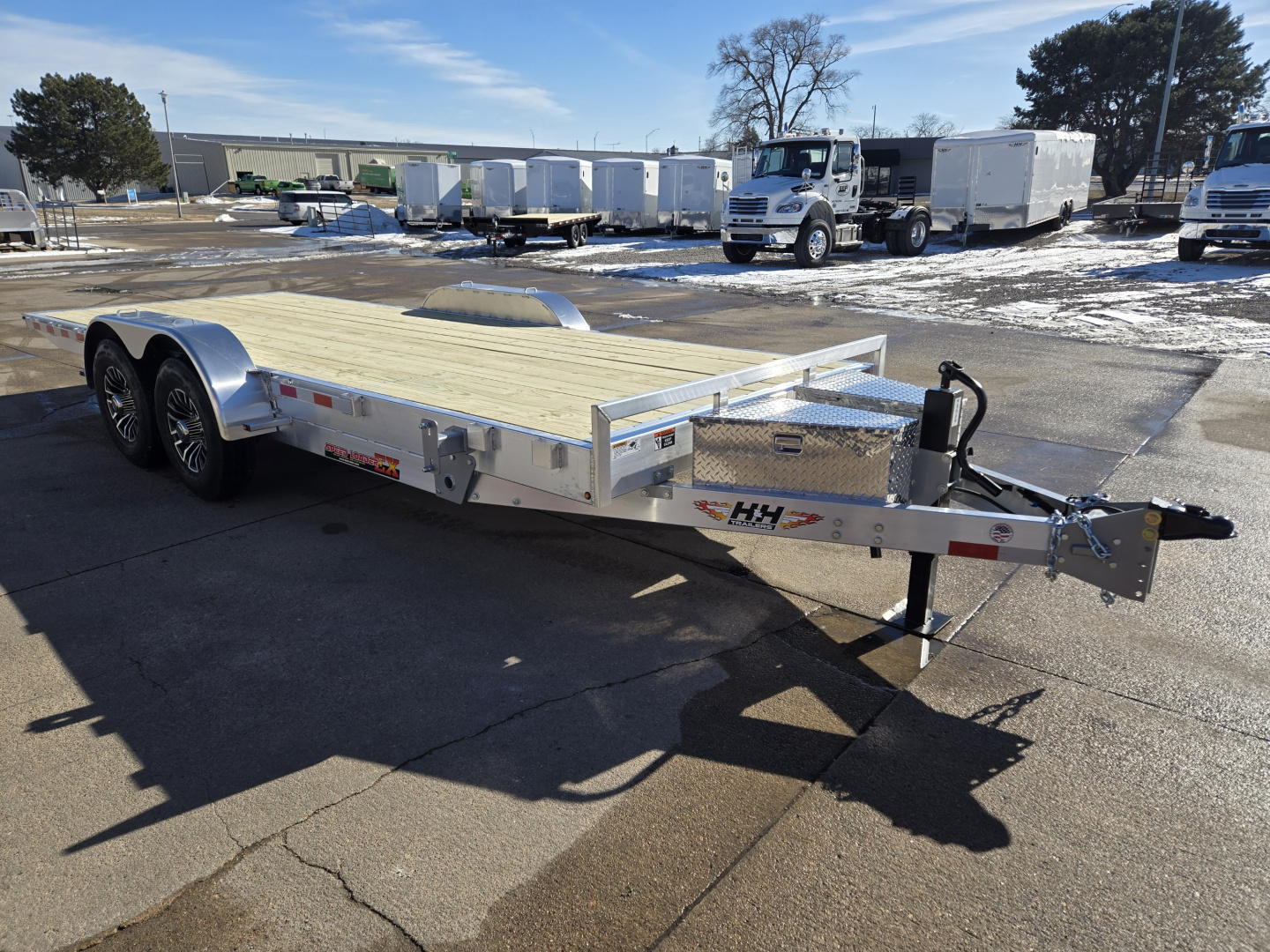 New 2026 H&H Trailers 82x20 Aluminum Electric Tilt Speed Loader Car ...
