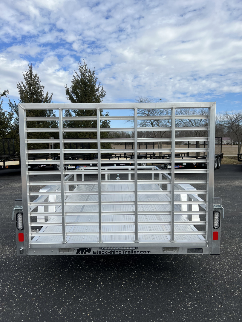 New 2026 Black Rhino 6’ × 12’ SA Landscape Trailer w/ Rails & Aluminum ...