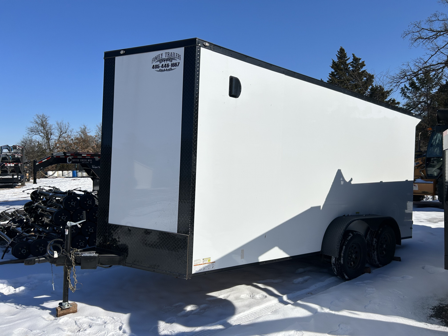 Used USED/REPO 2025 Family Trailer 7x16 Tandem Axles Cargo / Enclosed ...