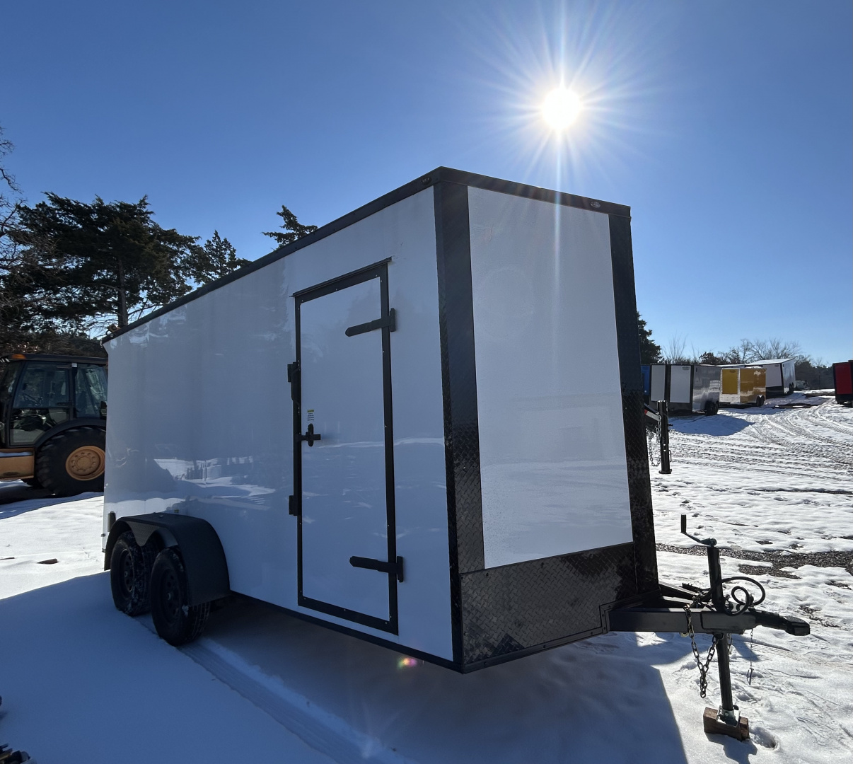 Used USED/REPO 2025 Family Trailer 7x16 Tandem Axles Cargo / Enclosed ...