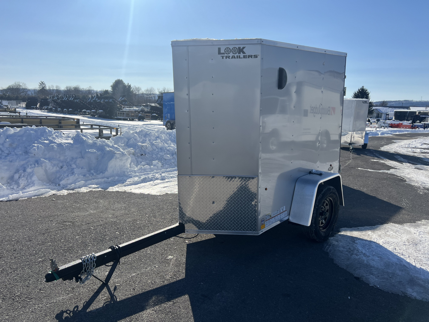 New 2026 Look Trailers 4x6 3K RAMP DOOR Cargo / Enclosed Trailer for ...