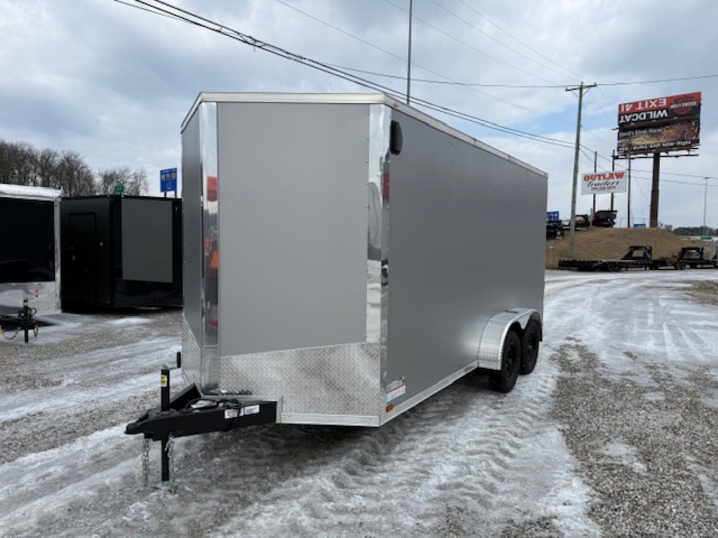New 2026 Outlaw Trailers 7x16 7k w/ e-track on walls Cargo / Enclosed ...
