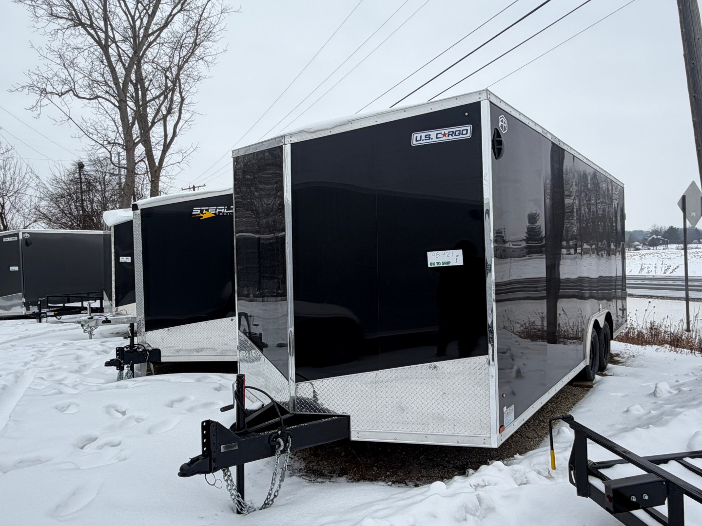 New 2025 US Cargo 8.5 x 20 Enclosed Car Hauler with Ramp 7K GVW with ...