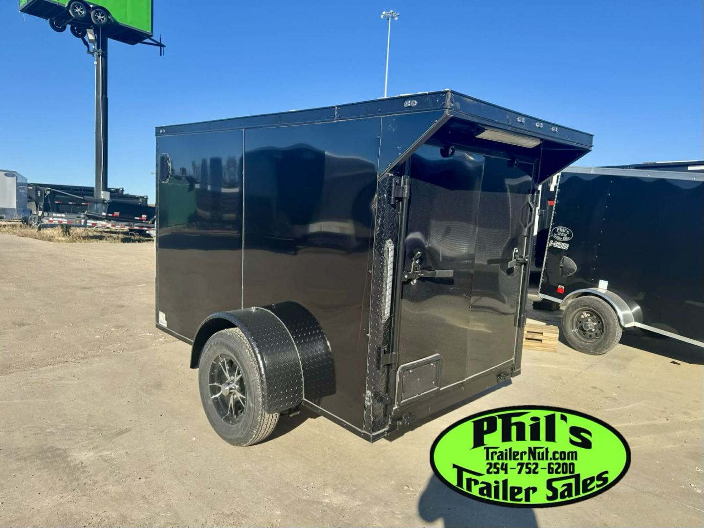New 2026 5X8 Cargo / Enclosed Trailer ALUMINUM WHEELS & REAR WING! for ...