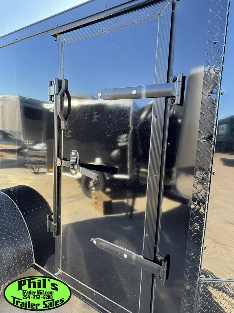 New 2026 5X8 Cargo / Enclosed Trailer ALUMINUM WHEELS & REAR WING! for ...