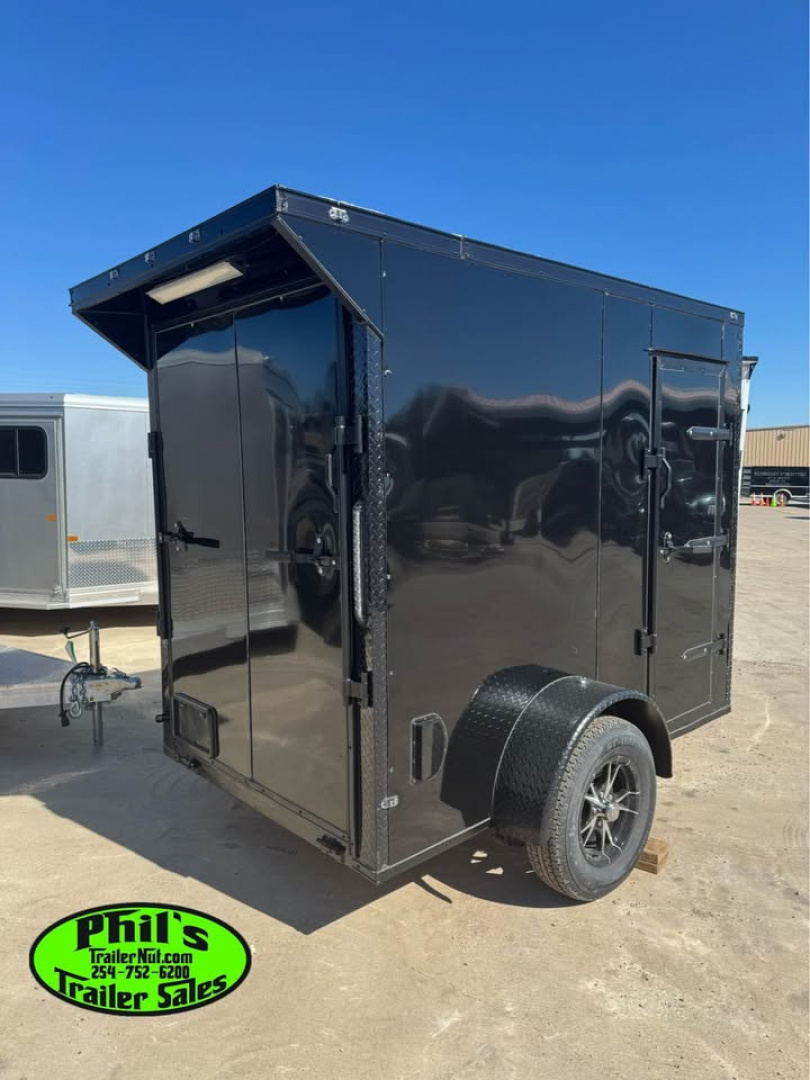 New 5X8 Cargo / Enclosed Trailer ALUMINUM WHEEL UPGRADE! EXTRA HEIGHT 6 ...