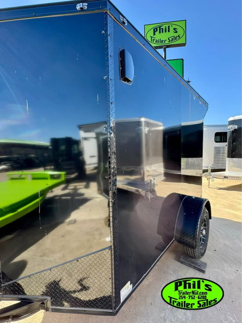 New 5X8 Cargo / Enclosed Trailer ALUMINUM WHEEL UPGRADE! EXTRA HEIGHT 6 ...
