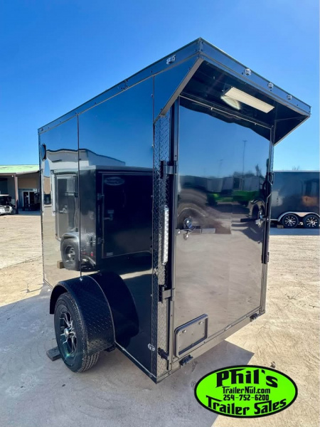 New 5X8 Cargo / Enclosed Trailer ALUMINUM WHEEL UPGRADE! EXTRA HEIGHT 6 ...