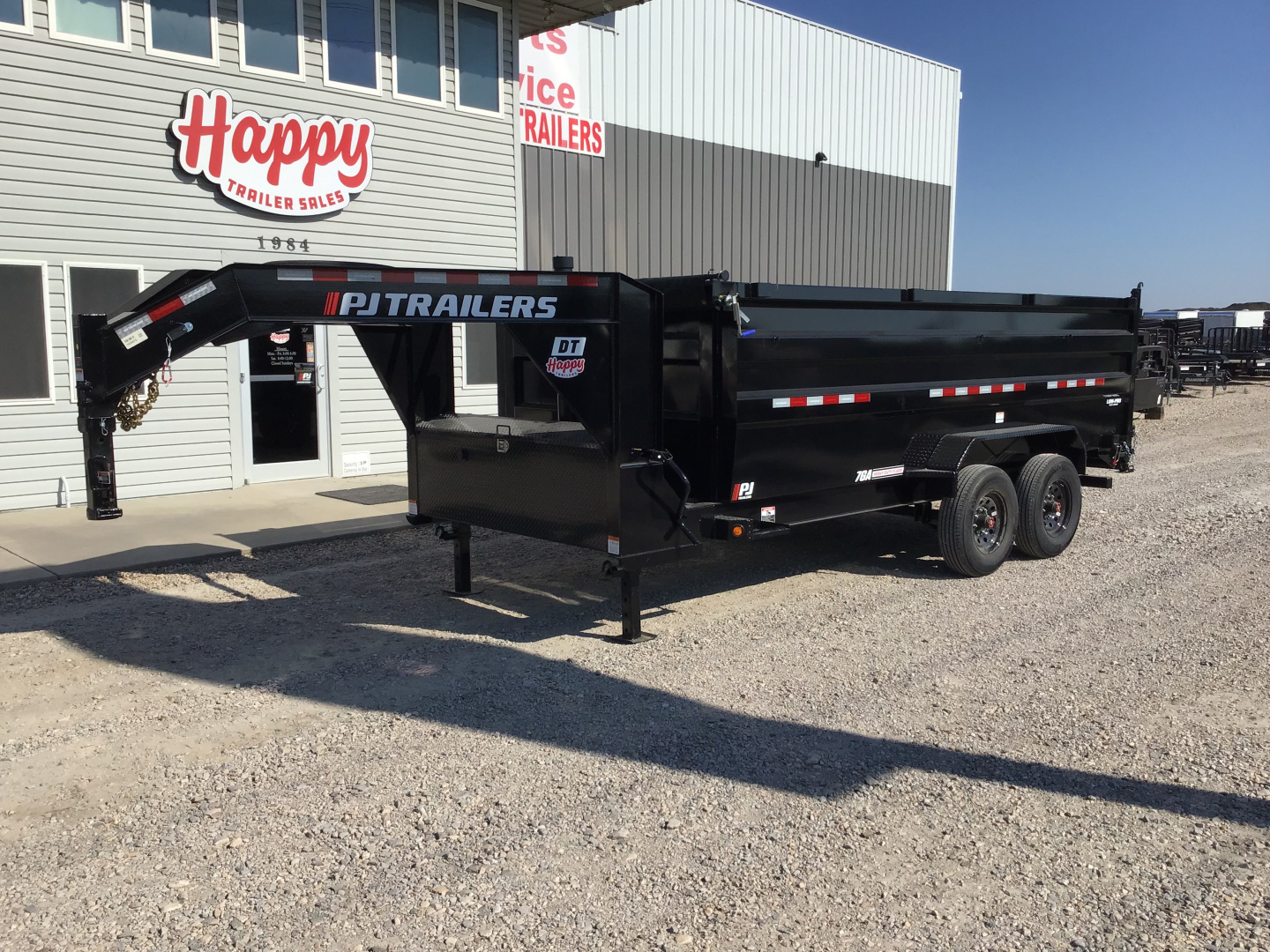 New 2026 PJ 83"x16' GN Tandem Axle Low Pro Telescopic Dump w/ 48" Sides ...