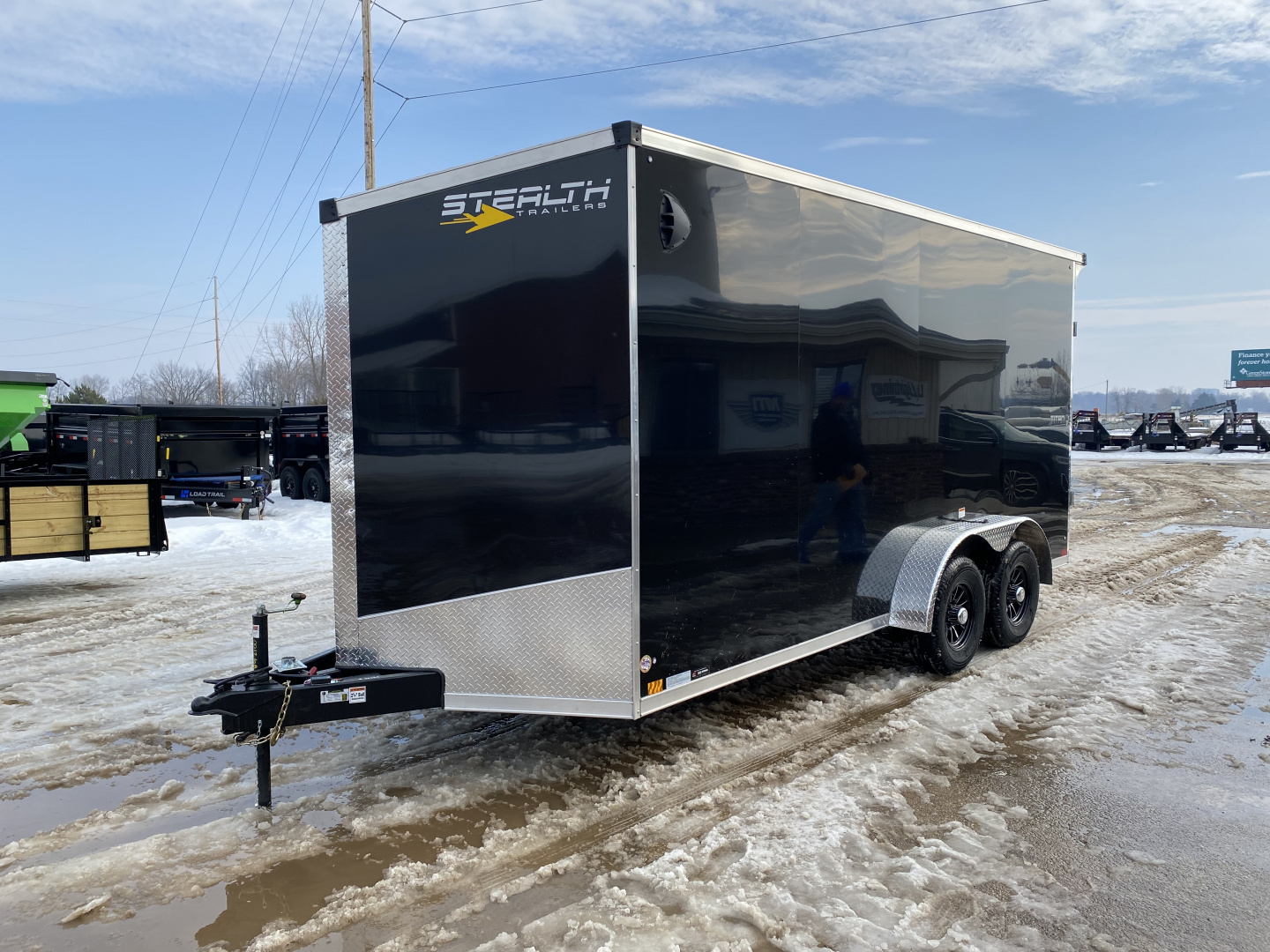 New 2026 Stealth Trailers Titan 7x16 GVWR 10K w/Ramp Door & 7ft Height ...