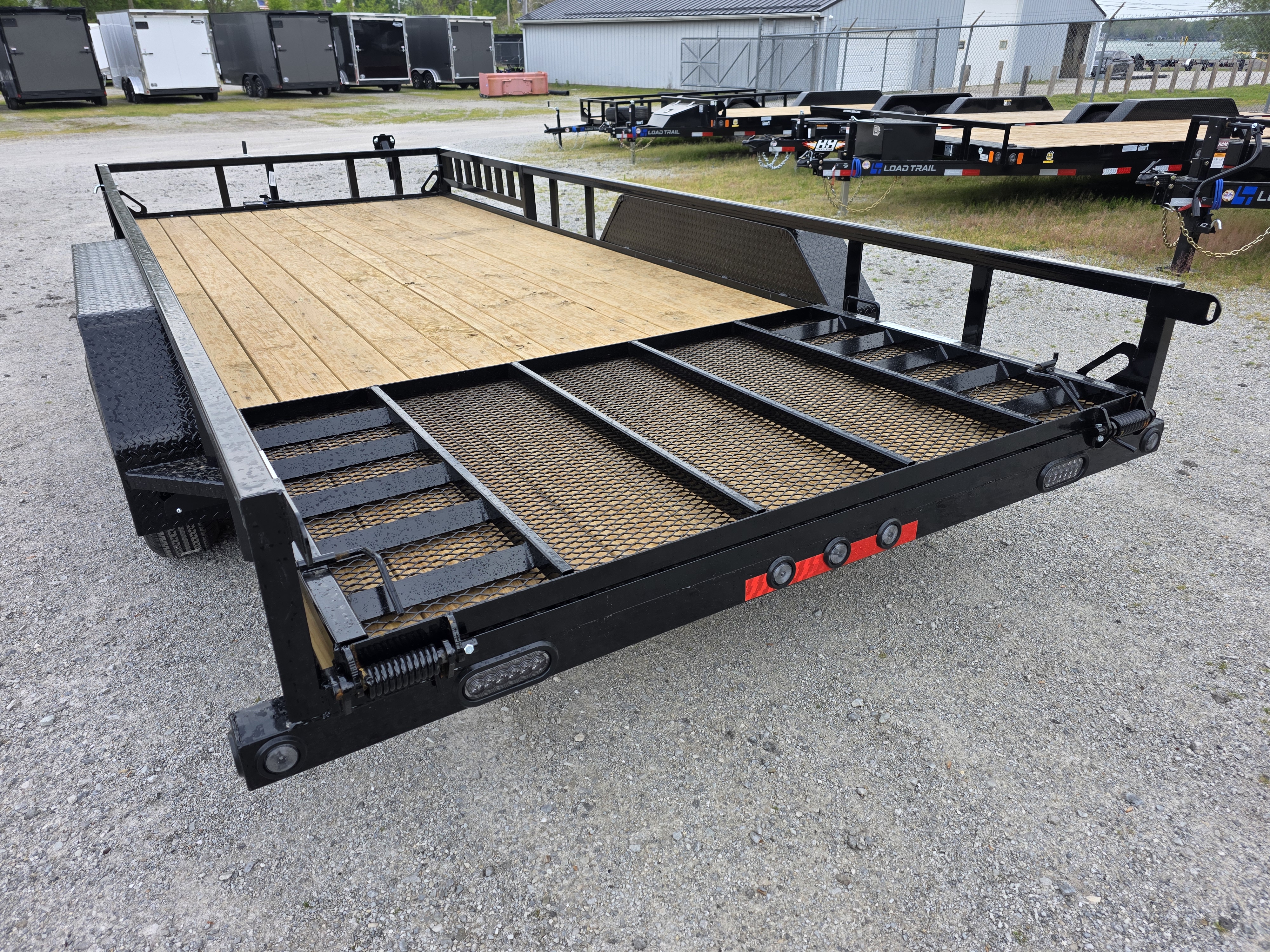 New 2026 Load Trail 83" x 18' Tandem Axle SIDE LOAD RAMP 7000 GVWR ...