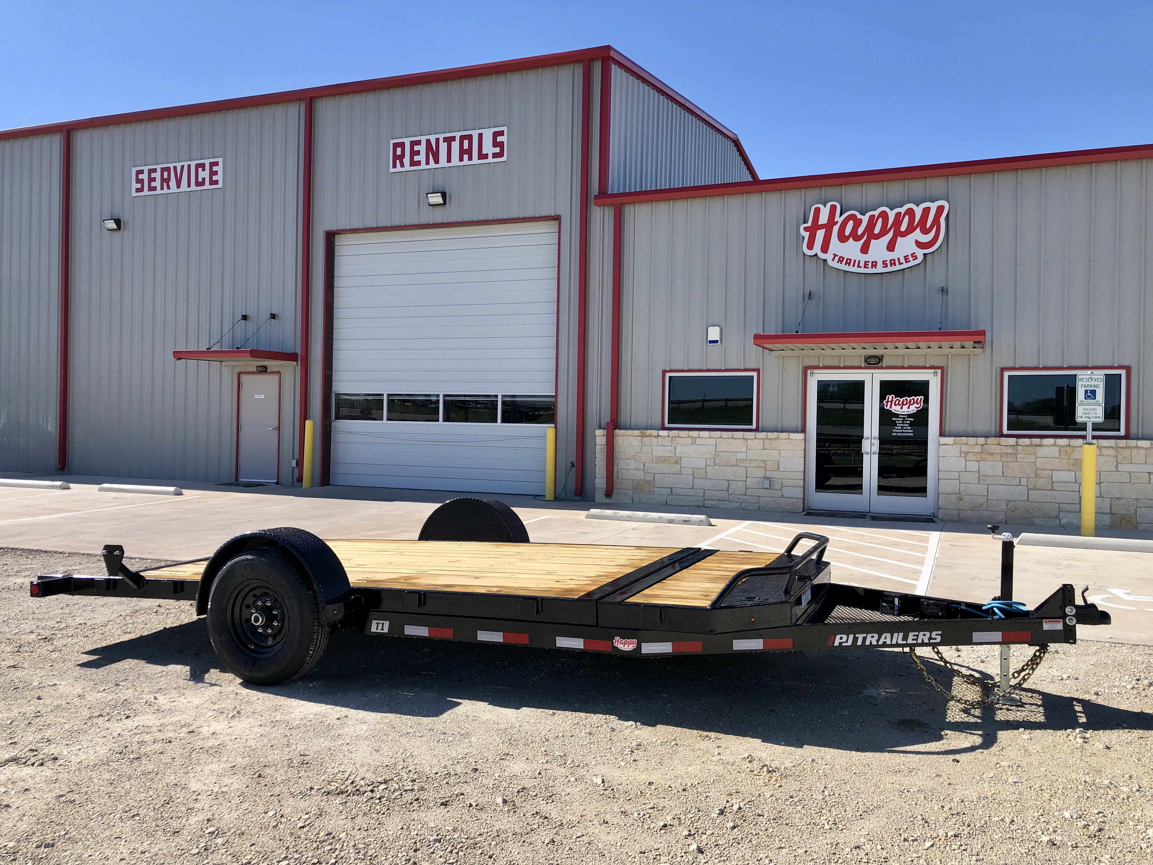 New 2026 PJ 81"x16' Single Axle HD Tilt Trailer – T1